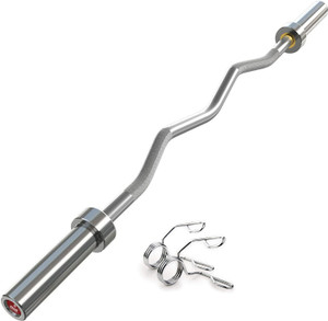 Konark 3 Feet Curling Imported Olympic Barbell Biceps Gym Rod with 28 ...