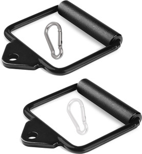 YMD 2 Double D Row Handle Cable Attachment for Weight Workout Multi ...