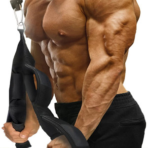 FirstFit Tricep Rope Pull Down Fitness Cable Attachment with Stainless ...