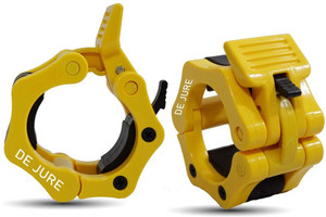 ABB INITIO Olympic Rod Locks barbell clamp yellow Weight Lifting Bar ...