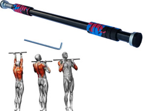 HHS SPORTS Height increase Adjustable Steel Door Bar Rod Multipurpose ...