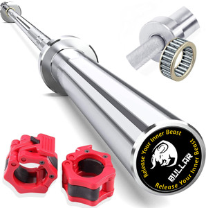 BULLAR Olympic barbell rod 7 Ft 20 kg powerlifting and weight lifting ...