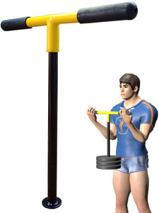 Jana JANA_T_Rod Weightlifting Handle For Biceps_Trapezius_Deltoids ...