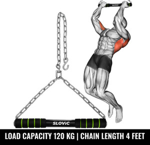 SLOVIC Hanging Rod For Exercise With 4 FT 120 Kg Load Capacity Pull Up ...