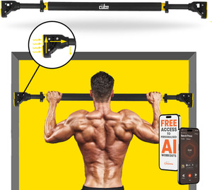 The Cube Club Adjustable Gym Rod (94 To 115 cm)No Screw Installation ...