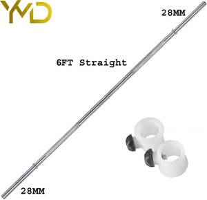 YMD 6ft Straight Solid Chrome 28mm Gym Rod Weight Lifting Bar - Buy YMD ...