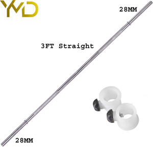 YMD 3ft Straight Solid Chrome 28mm Gym Rod Weight Lifting Bar - Buy YMD ...
