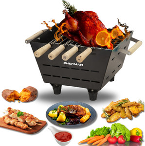 Chefman Small Coal Griller for Barbecue Lovers, Perfect for Parties and ...
