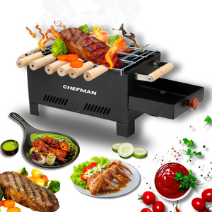 Chefman Coal Barbeque Griller for Healthy Cooking Ideal for Picnics ...