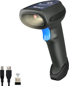 LENVII Wireless 2D Barcode Scanner QR Code Scanner Wired 2 in 1 Bar ...