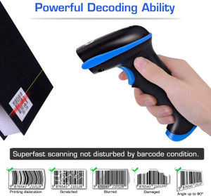 F2C Handheld Wired Barcode Scanner - Blue Laser Barcode Scanner Price ...