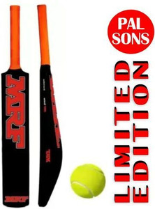 MINESFIT MRF Plastic Cricket Bat Age 9-11 Years (Size-4) With Tennis ...