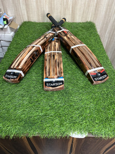Starson Fighter Rock Hard Tennis Bat 50 mm Blade Kashmir Willow Cricket ...