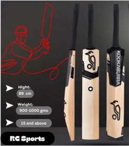 rc sports Kookaburra Full Size Cricket bat Poplar Willow Cricket Bat ...