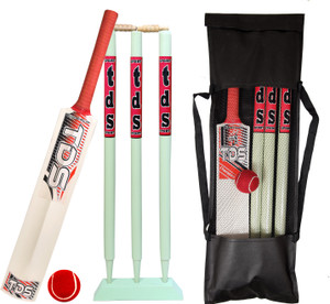 Hapto Indian jumbo Sports Wooden Cricket Kit Size 6 no 2 Scoop Age( 10 ...