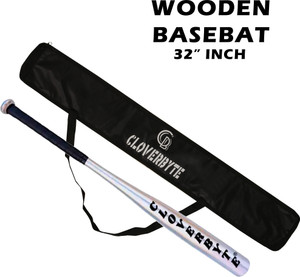 CLOVERBYTE Wooden BaseBat Combo With Cover Heavy Duty for Self Defence ...