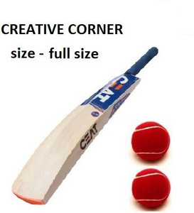 CEAT CT-1005 (FULL SIZE) BAT +2 BALL POPULER WILLOW new Poplar Willow ...
