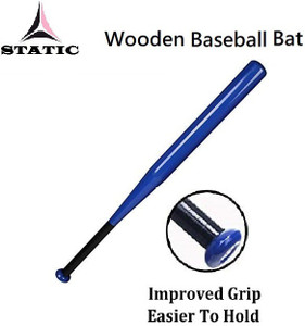 STATIC Super Solid Heavy Duty Natural Wood Baseball Bat Wooden Baseball ...