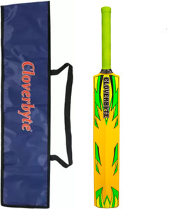 CLOVERBYTE PVC Full Size Heavy Duty Bat With Cover PVC/Plastic Cricket ...
