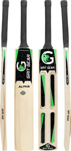 Grit Gear Poplar Willow Scooped Cricket Bat with German Vinyl Sticker ...