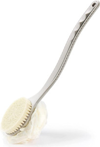 Masox Store Back Scrubber Bath Mesh Sponge with Curved Long Handle for ...