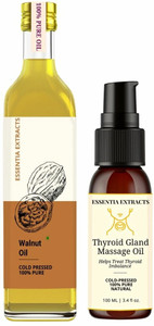 ESSENTIA EXTRACTS Thyroid Care Cold Pressed Walnut Oil(500ml)&Thyroid ...