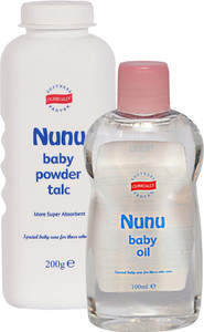 Nunu Baby Powder 200gm & Baby oil 100ml - Price in India, Buy Nunu Baby ...