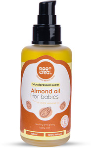 Root and Soil Wood Pressed Sweet Almond Oil | Baby Massage Oil | 100% ...