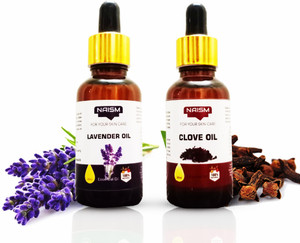 NAISM 100% Pure & Natural Lavender oil & Clove oil Essential Oil ...