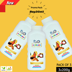 Newborn's Baby Powder Enriched with Sandalwood Oil & Goa Butter Tree ...