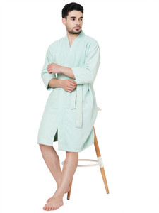 Welspun Light Green Large Bath Robe - Buy Welspun Light Green Large ...