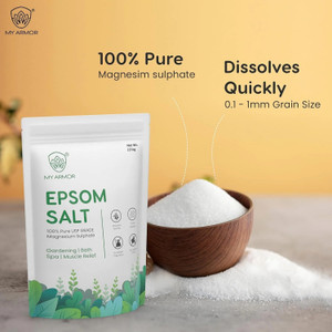 MY ARMOR Epsom Bath Salt 100% Pure, Relieves Muscle Aches and Pain ...