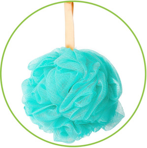 HALAYUDH Luxury Bathing Round Loofah Bath Sponge - Aqua Green - Price ...