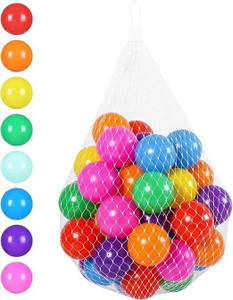 MINIKIDZ Plastic Medium Size Premium Balls Color Balls for Kids Pool ...