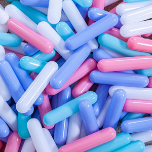 PLAYSPHERE Candy Long Plastic Balls for Kids (25 PCS) Pastel Color ...