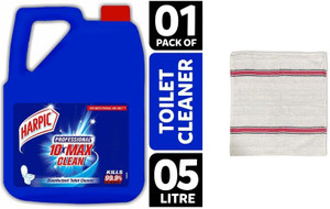 Harpic 5 Ltr pack Offer - Original, Disinfectant Toilet Regular Gel ...