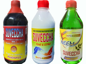 SUVECCHA WHITE, NEEM AND BLACK PHENYLE 600ML. COMBO (PACK OF 3) PINE ...