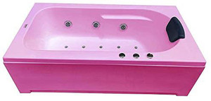 MADONNA Melody Acrylic 5 Feet Jacuzzi with Bubble Bath - Pink Free ...