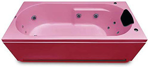 MADONNA Divine Acrylic 5.5 Feet Jacuzzi with Back Massage - Pink Free ...