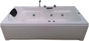 MADONNA Elegant 6 Ft Bathtub with Jacuzzi Massage and Filler System ...