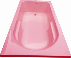 MADONNA Alexander 6 Feet Rectangular Fixed - Pink Alcove Bathtub Price ...