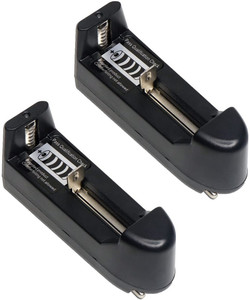 Airtick 2 Pcs Li-Ion Single Battery Charger 18650/16340/14500/ 3.7v ...