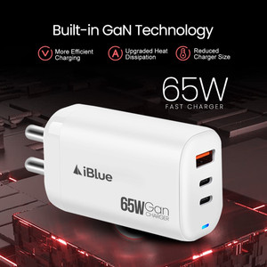 Iblue 65 W GaN 5 A Wall Charger for Mobile - Iblue : Flipkart.com