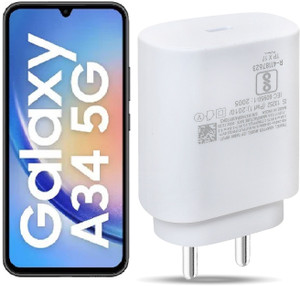 Zybux Original 25W USB-C Samsung Galaxy A34 5G Mobile Super Fast PD ...