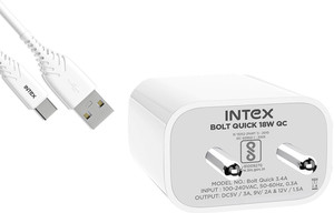 Intex 3 A Wall Charger for Mobile with Detachable Cable - Intex ...