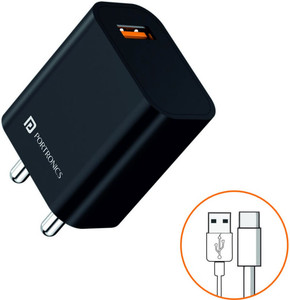 Portronics 18 W Quick Charge 3 A Wall Charger for Mobile with ...