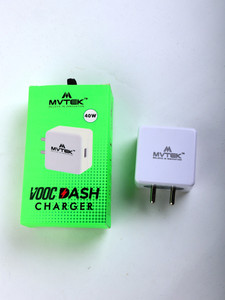 MVTEK 40 W VOOC 5 A Wall Charger for Mobile with Detachable Cable ...