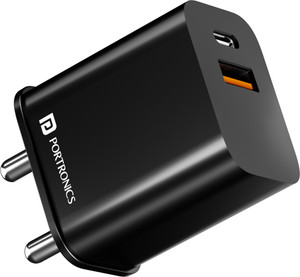 Portronics 20 W PD 3 A Wall Charger for Mobile - Portronics : Flipkart.com