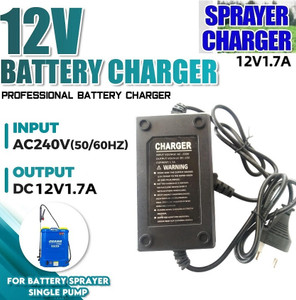 BALRAMA 12V 1.7A Agriculture Sprayer Pump Charger Battery Operated ...