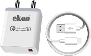 Ekon 18 W Qualcomm 3.0 3 A Wall Charger for Mobile with Detachable ...